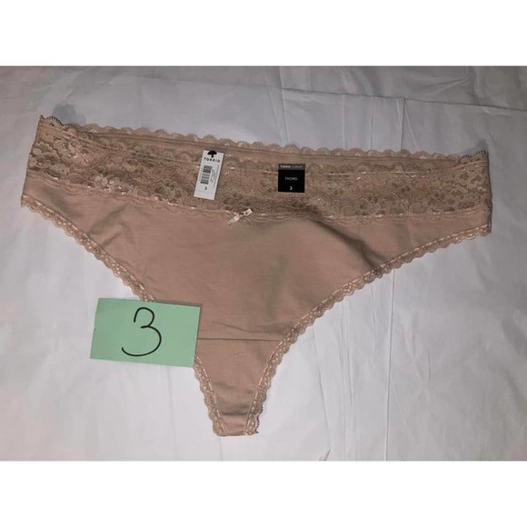 torrid | Intimates & Sleepwear | Torrid 3x 3 Nwt Panty Thong Beige With ...